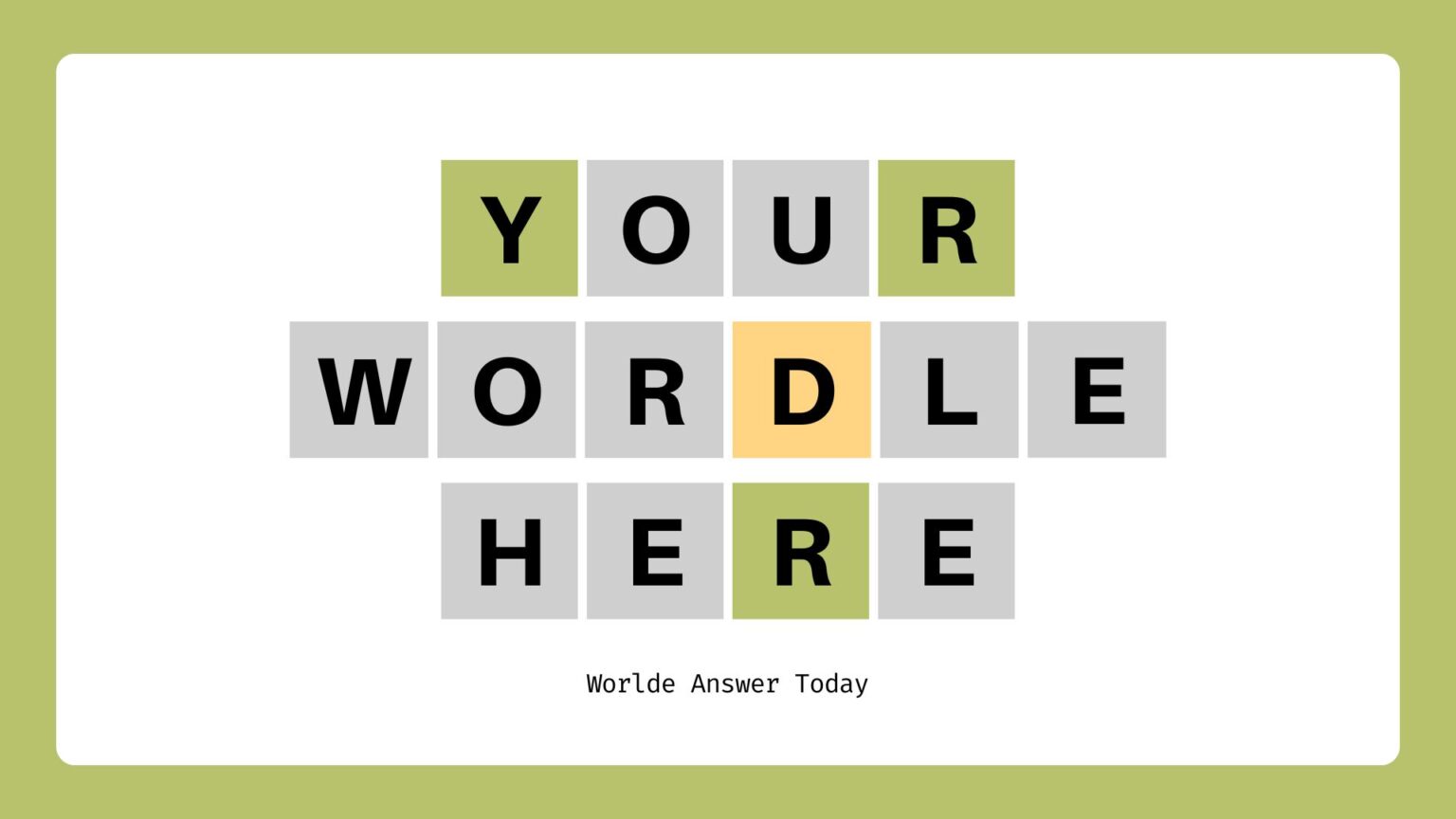 NYT Wordle today - A daily word game